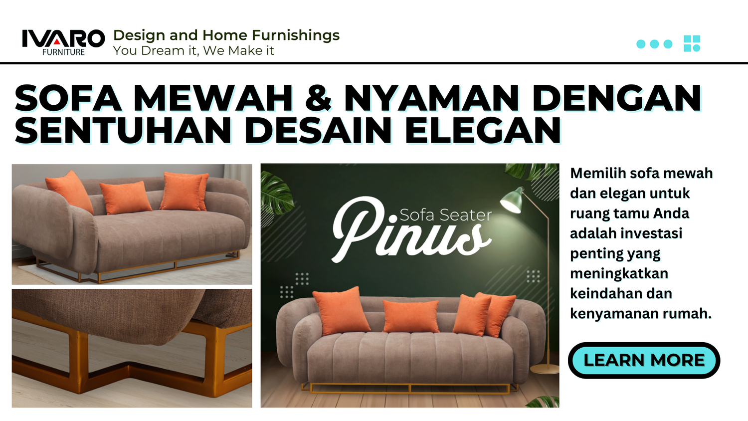 Sofa Mewah & Nyaman dengan Sentuhan Desain Elegan – Ivaro Furniture